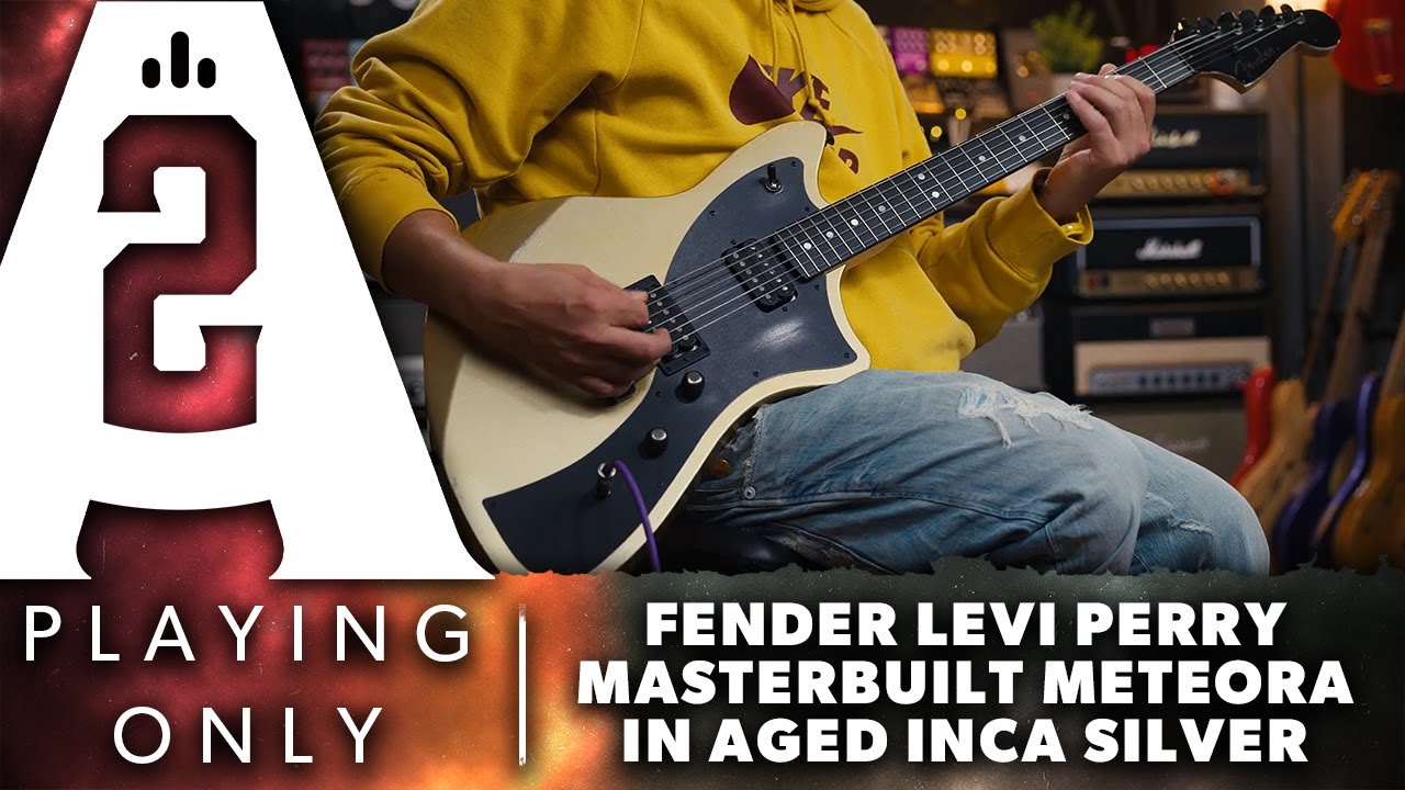 Fender Custom Shop Levi Perry Masterbuilt Meteora in Aged Inca Silver ...
