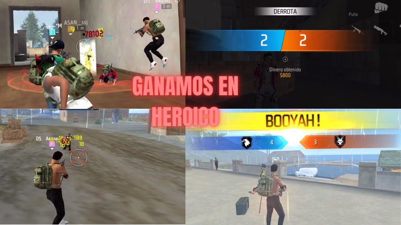 ASI JUEGA UN HEROICO en DUELO DE ESCUADRAS CLASIFICATORIA FREE FIRE 2024 - YouTube