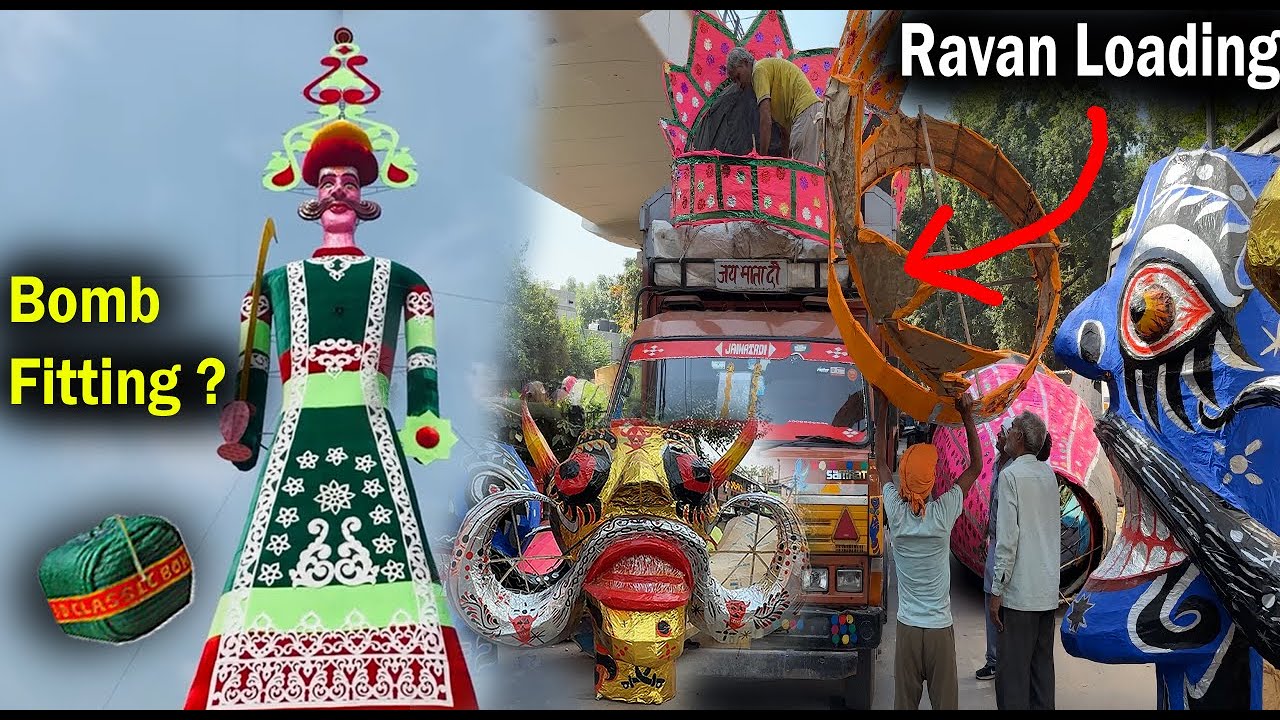 World's biggest ravan bomb fitting ? | Ravan loading 2024 | Kunal ...