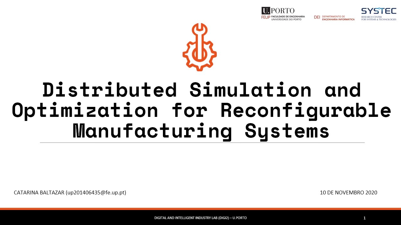 Distributed Simulation and Optimization for Reconfigurable ...