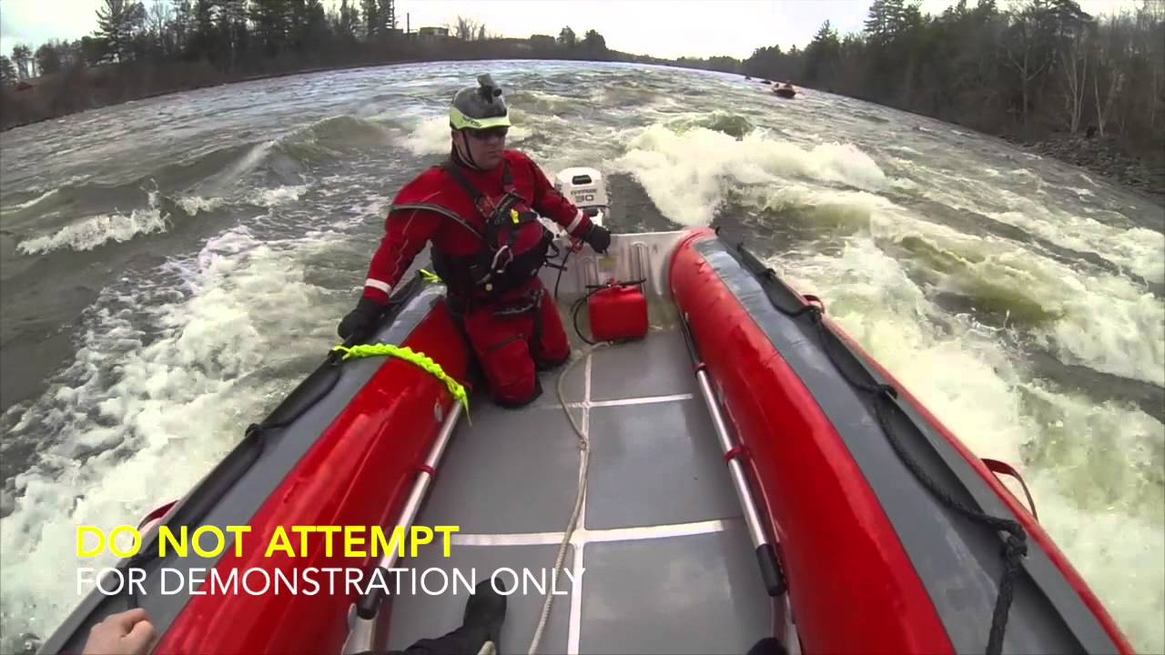AB Inflatable Rescue Boat Taking On Water (Part 1) - YouTube