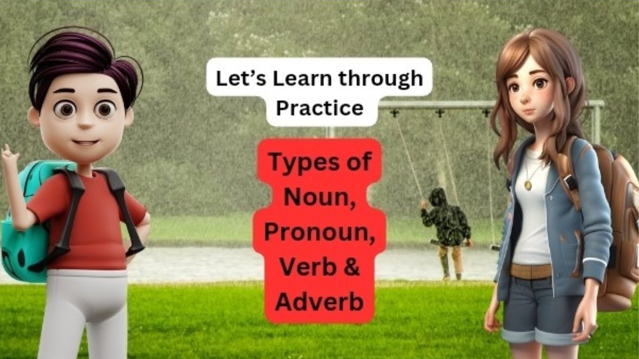 Basic English Grammar | Types of Noun, Pronoun, Verb, and Adverb ...