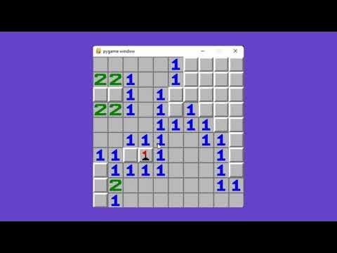 pygame minesweeper || python Minesweeper - YouTube