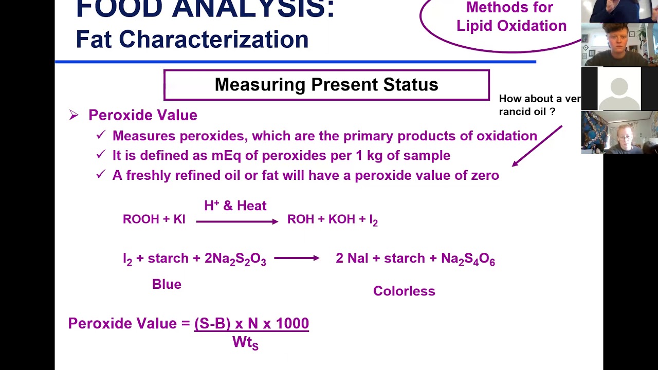 Food Analysis Lect 31 Nov 23 2020 - YouTube