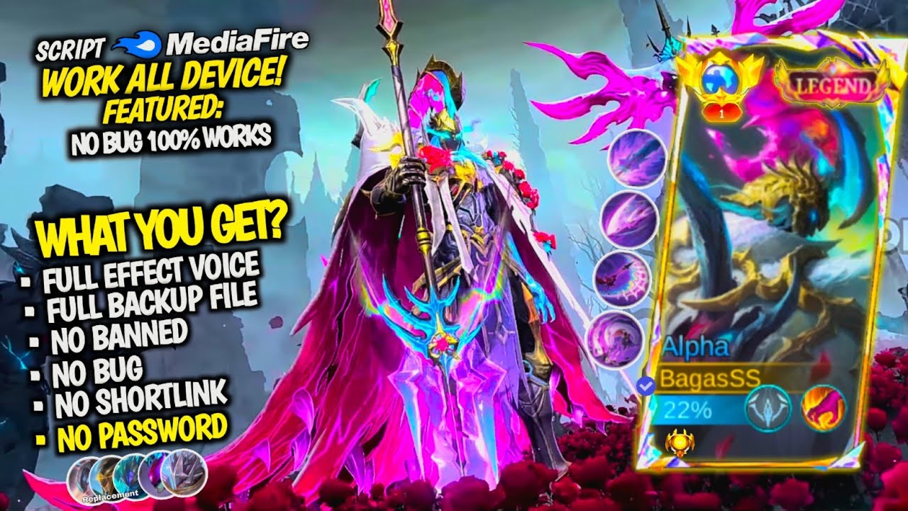 NEW Script Skin Alpha Legend Revenant of Roses No Password - Full ...