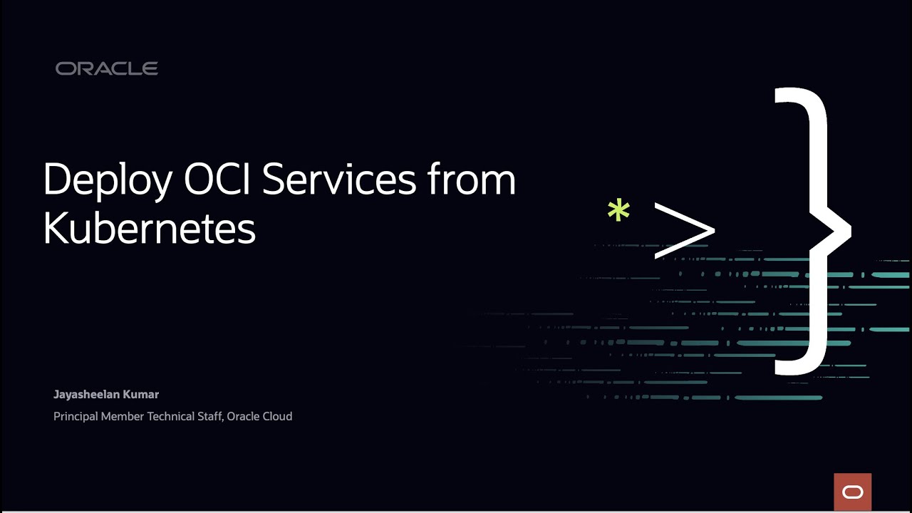 Workshop - Deploy OCI Services from K8S - YouTube