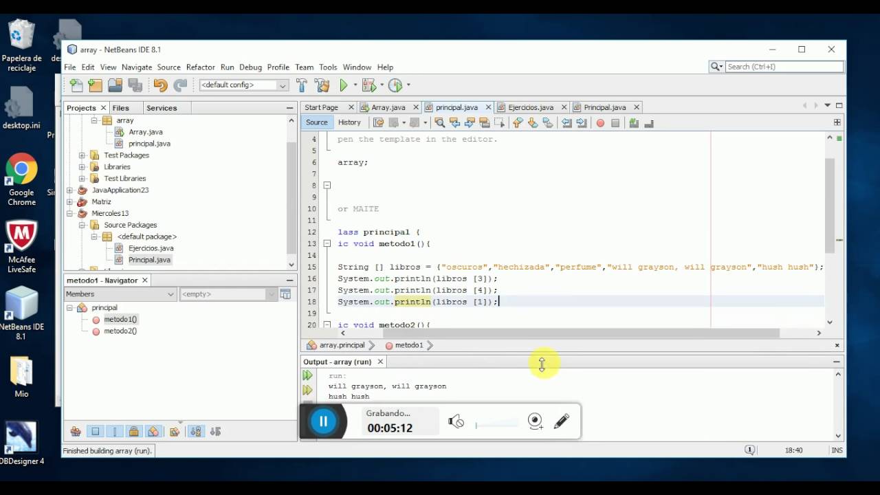 estructura de datos array en java - YouTube