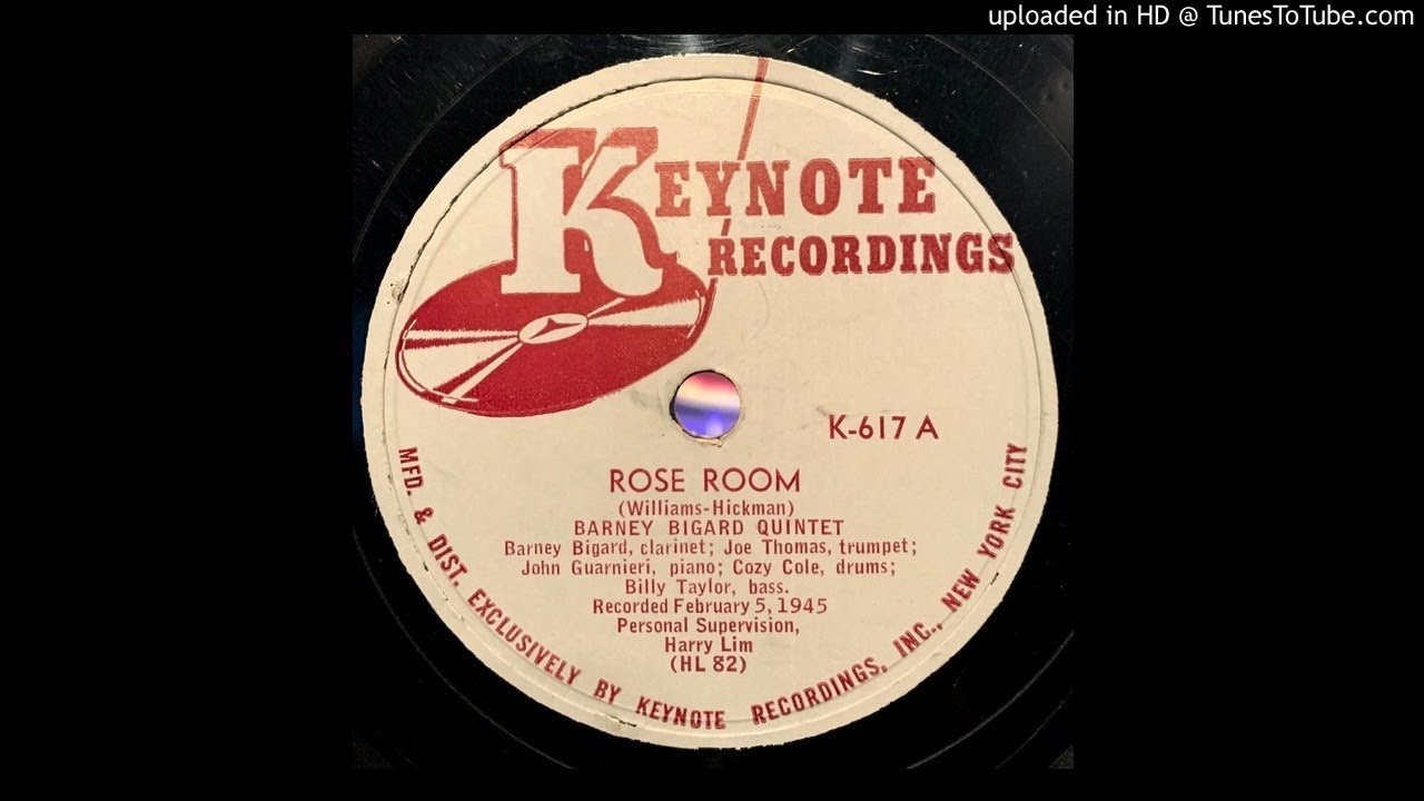 Barney Bigard Quintet With John Guarnieri ‎– Rose Room (1945) - YouTube