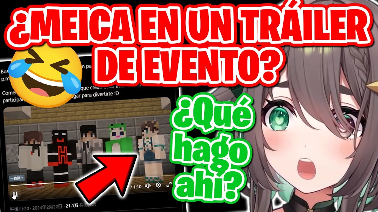 Meica reacciona a tráiler de evento donde ella aparece【Meica】 - YouTube