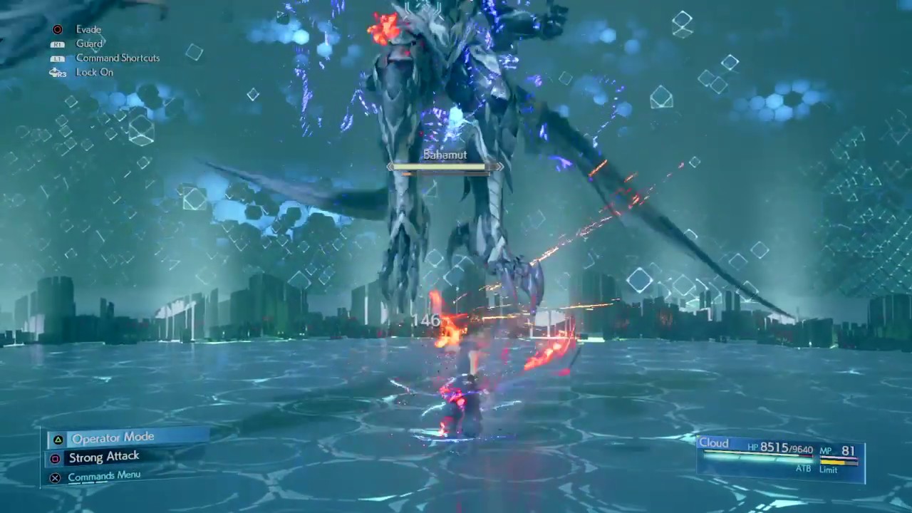 FF7R Cloud vs Bahamut Solo Battle - YouTube