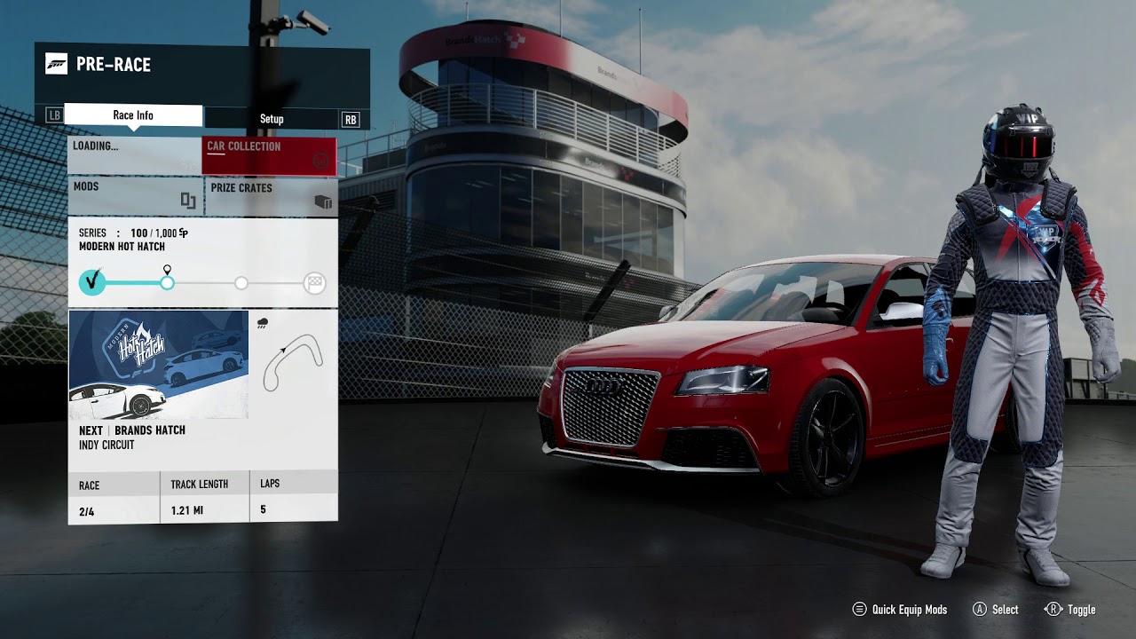Forza 7 Quick Menu Run Thru - YouTube