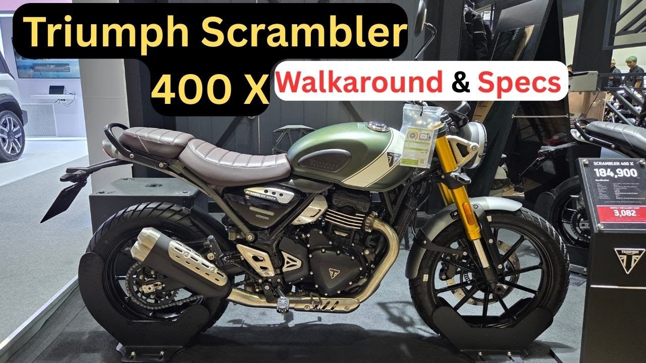 Triumph Scrambler 400 X — Full Walkaround & Specs | 6-Speed, 40 PS, 19/ ...