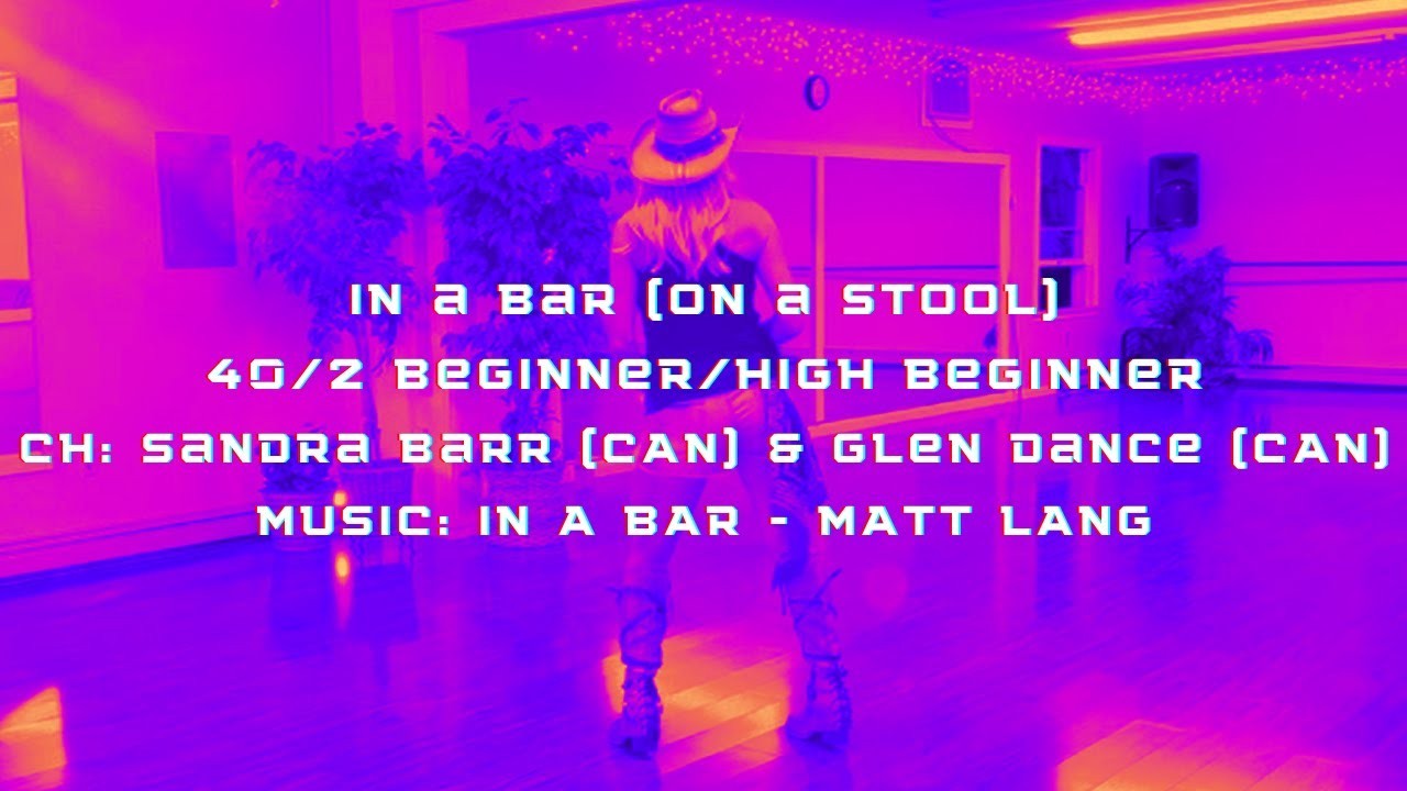 In a Bar (On a Stool) - Line Dance Tutorial - YouTube