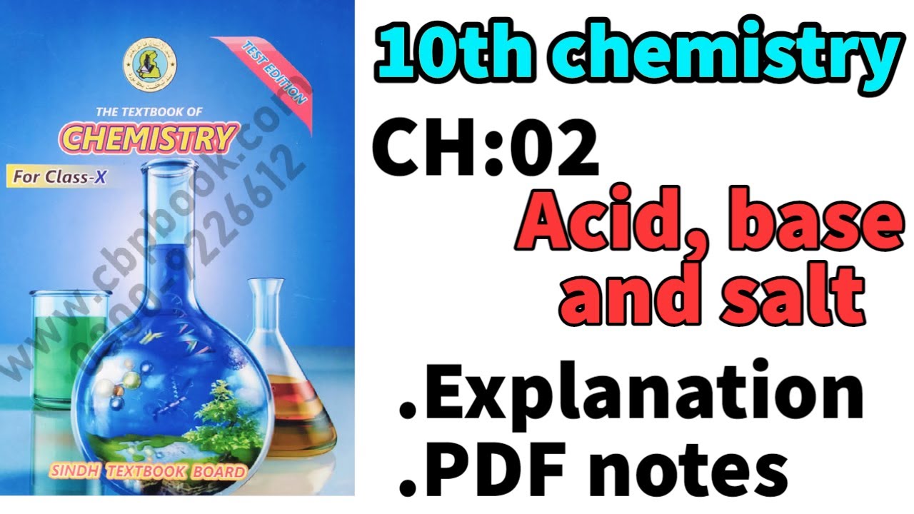 10th chemistry stbb ch 2 acid base and salt || class 10 chemistry new ...