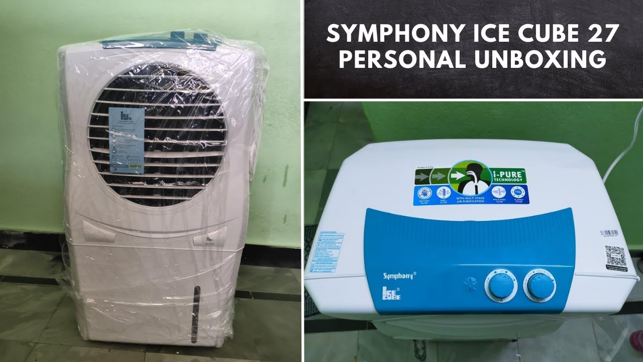 symphony ice cube 27 litre air cooler symphony ice cube 27 unboxing ...
