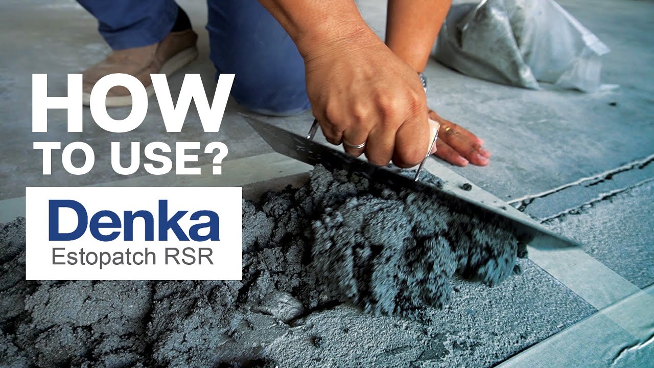 How to Use Denka Estopatch RSR | Polymer Modified Fast Setting Patching ...