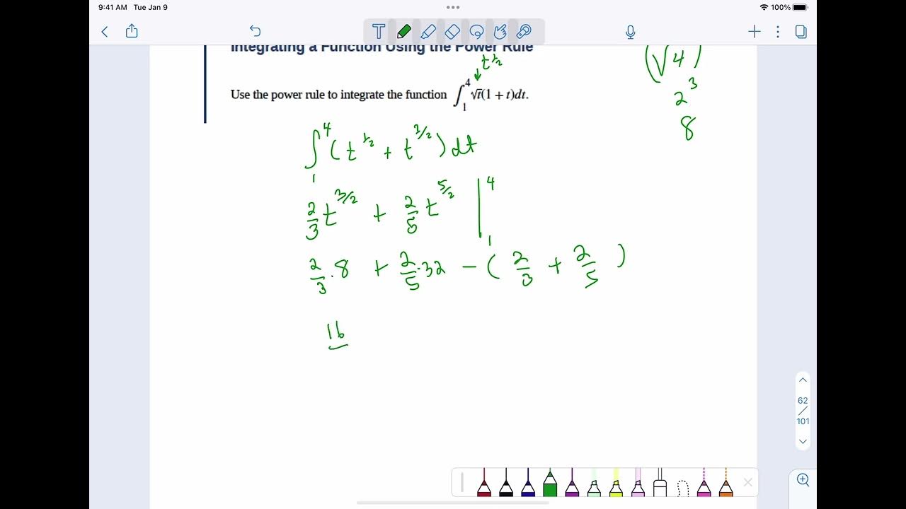 Integrating using power rule (Calculus) - YouTube