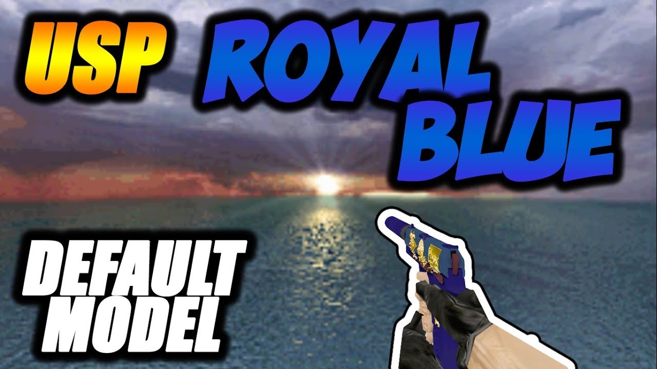 USP Royal Blue con Stickers HD (Default Model) | CS 1.6 - YouTube