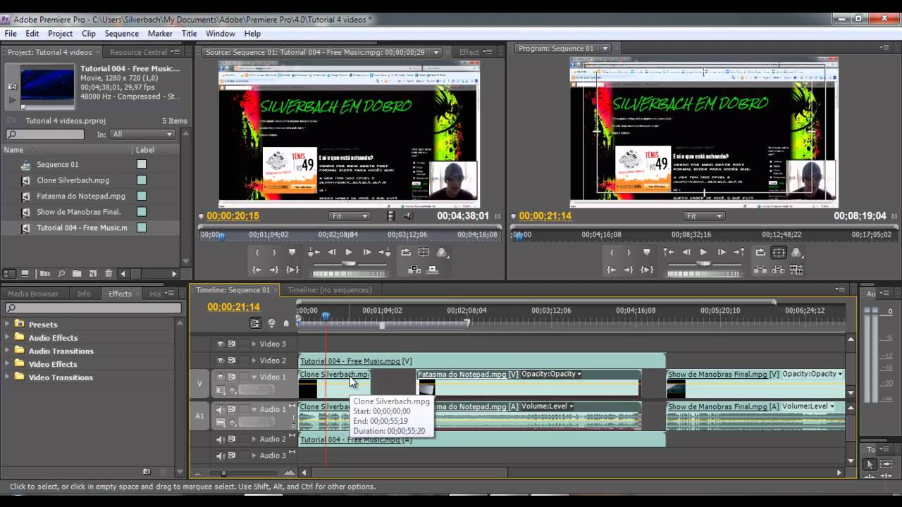 Tutorial Adobe Premiere - Múltiplas Telas - YouTube