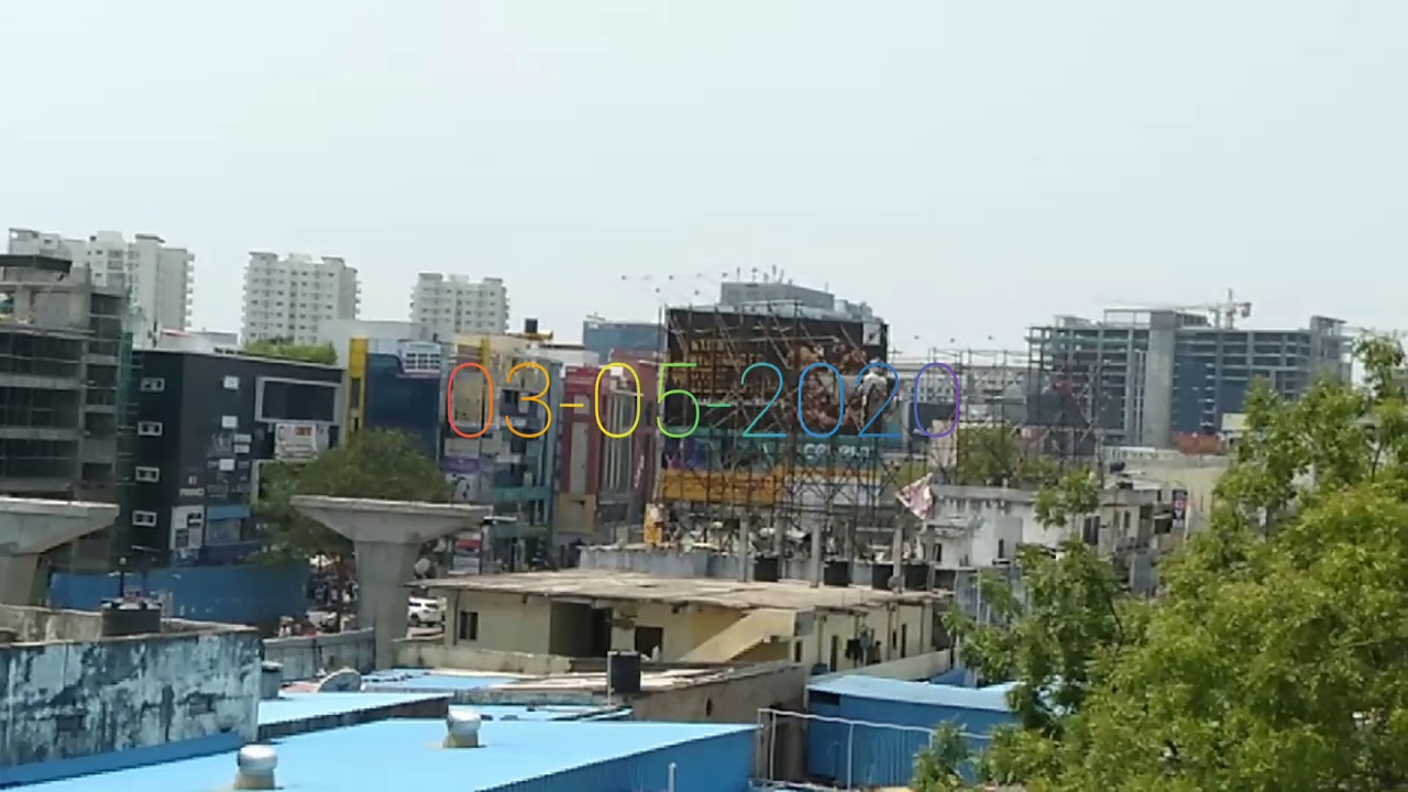 Kondapur: Lockdown & Flyover works. - YouTube