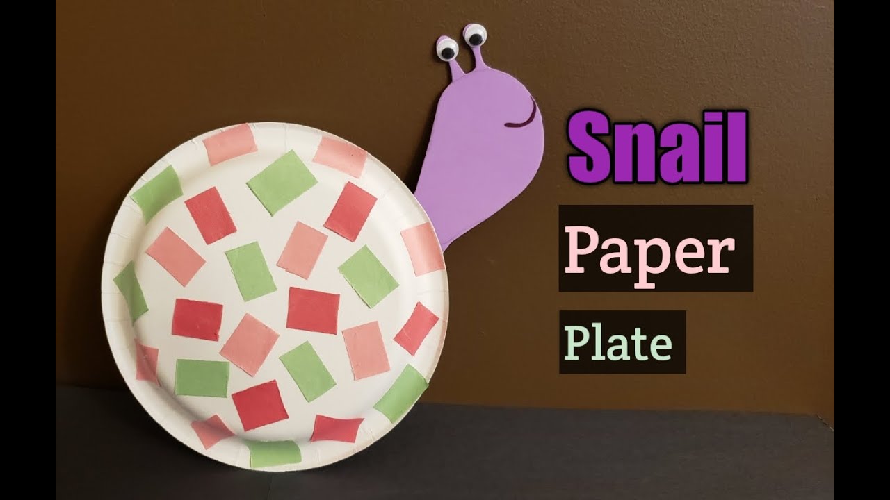 Snail 🐌 from paper plate - YouTube