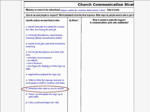 Church Communication Forms - YouTube