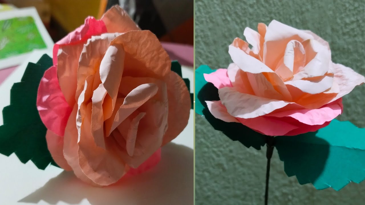 How to Make Paper Rose// DIY Craft - YouTube