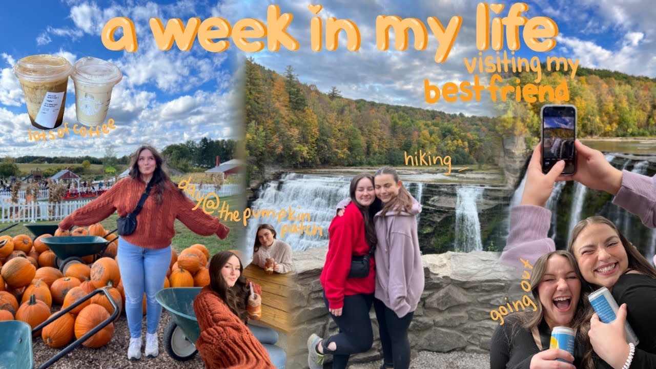 A FALL WEEK IN MY LIFE🍂🧡visiting my best friend, going to the pumpkin ...