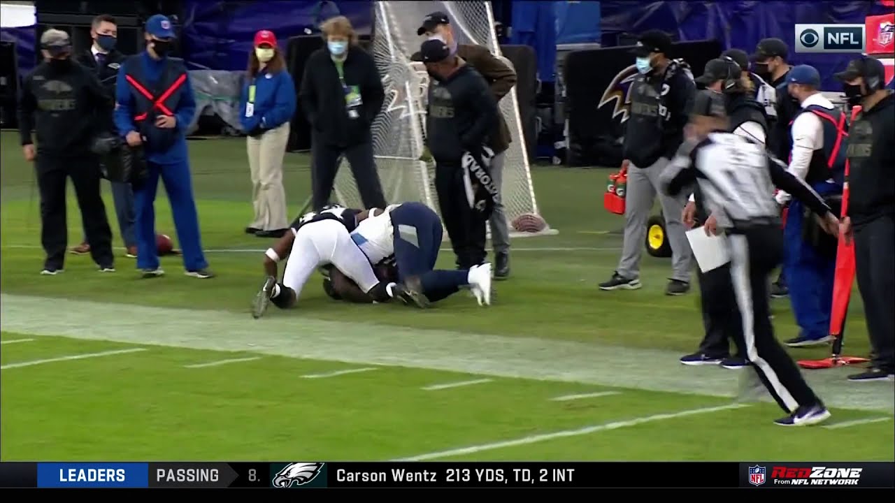 AJ Brown Injury (Week 11) - YouTube