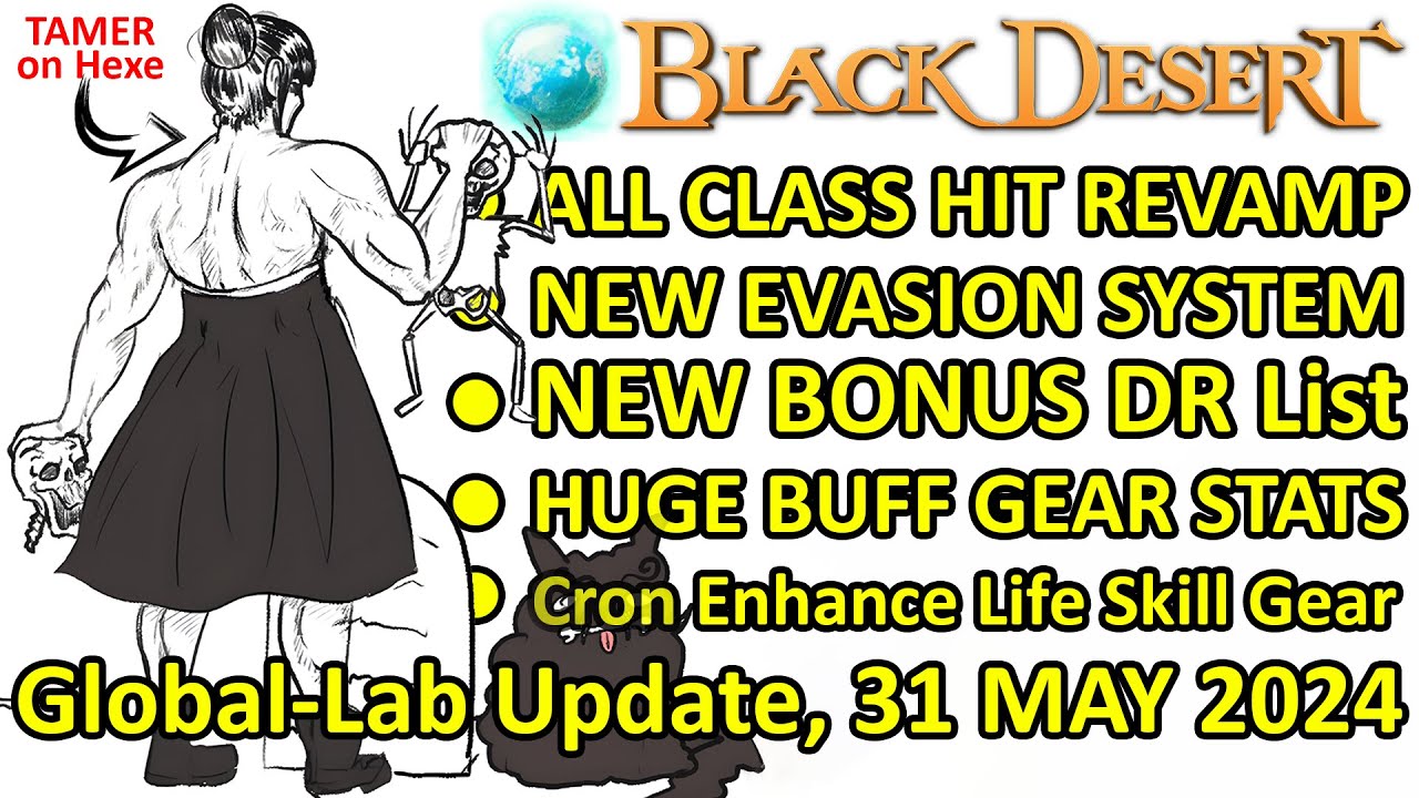 ALL CLASS HIT REVAMPED, NEW EVASION SYSTEM, Cron Life Skill Gear (BDO ...
