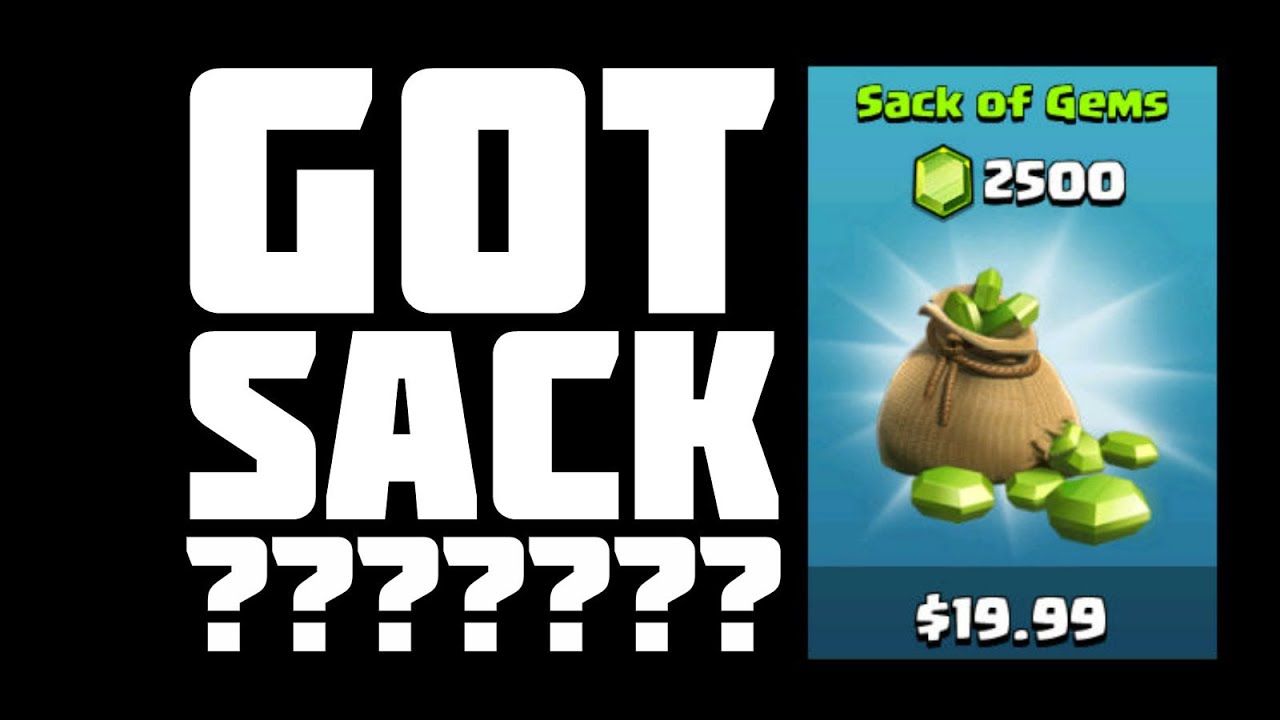 Clash of Clans Strategy 11: Got Sack? Buying 3,500 Gems - YouTube
