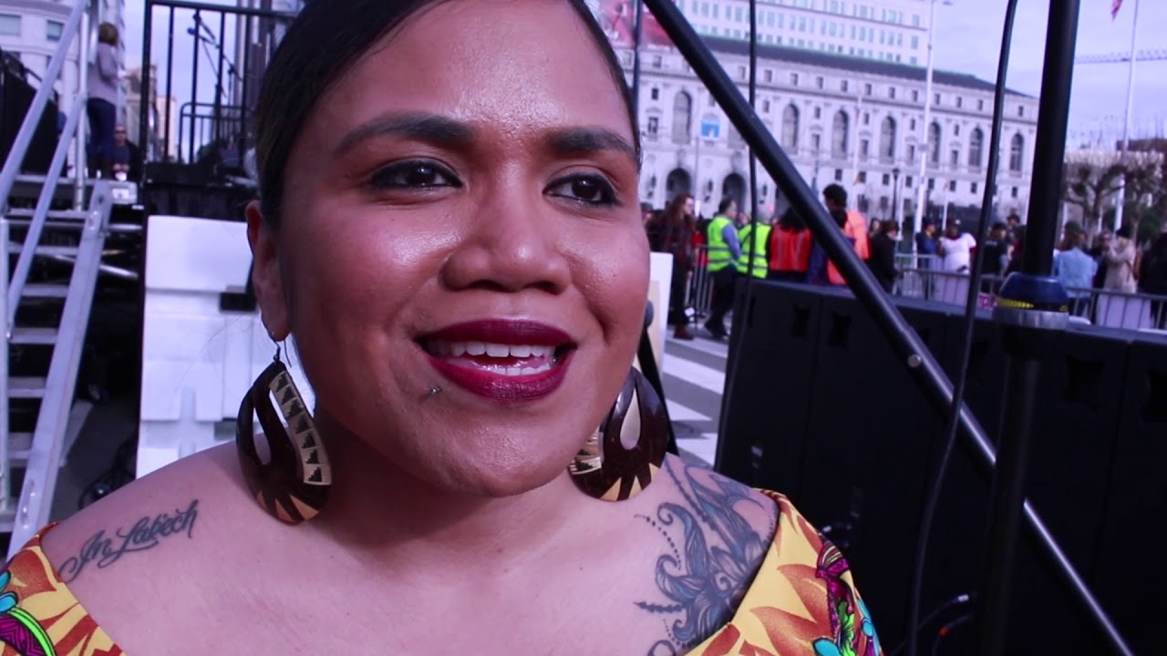Terisa Siagatonu at 2019 Women's March in San Francisco - YouTube