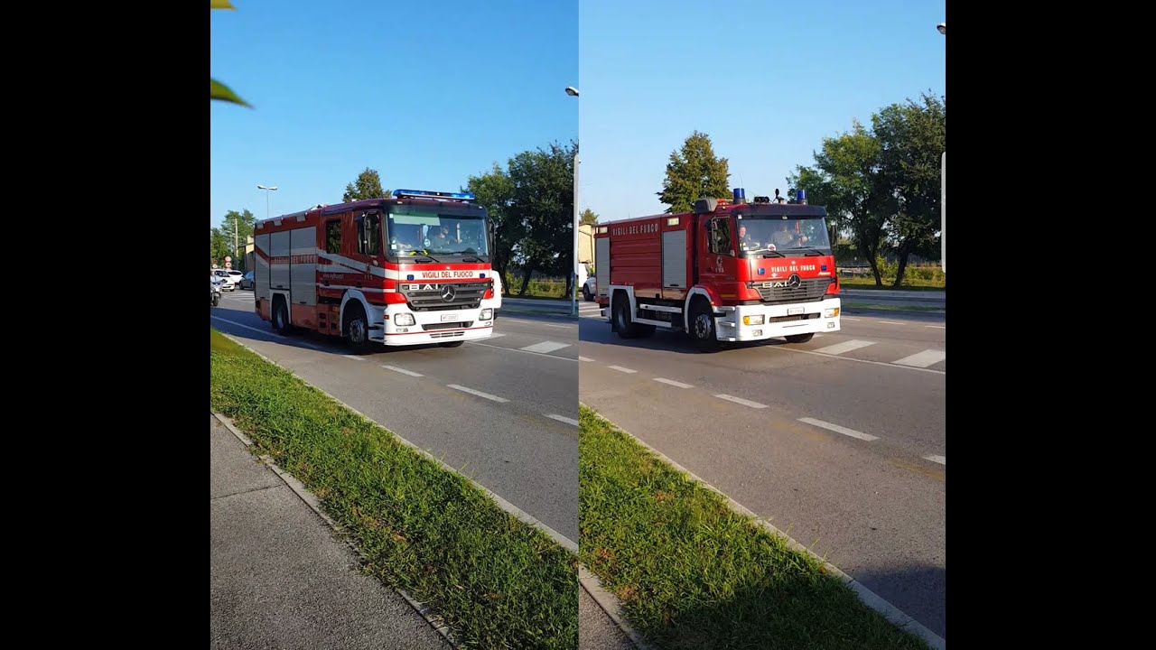 APS Actros + ABP Atego Vigili del Fuoco Motta Di Livenza - 2x Italian ...