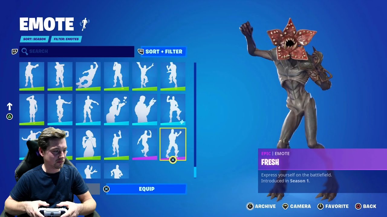 RARE Fortnite STRANGER THINGS Skin DEMO GORGEOUS Lol Showcase With ALL ...