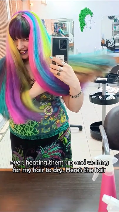 Behind The Scenes Of The Rainbow Hair Transformation 🌈 Nano Vlog 😄
