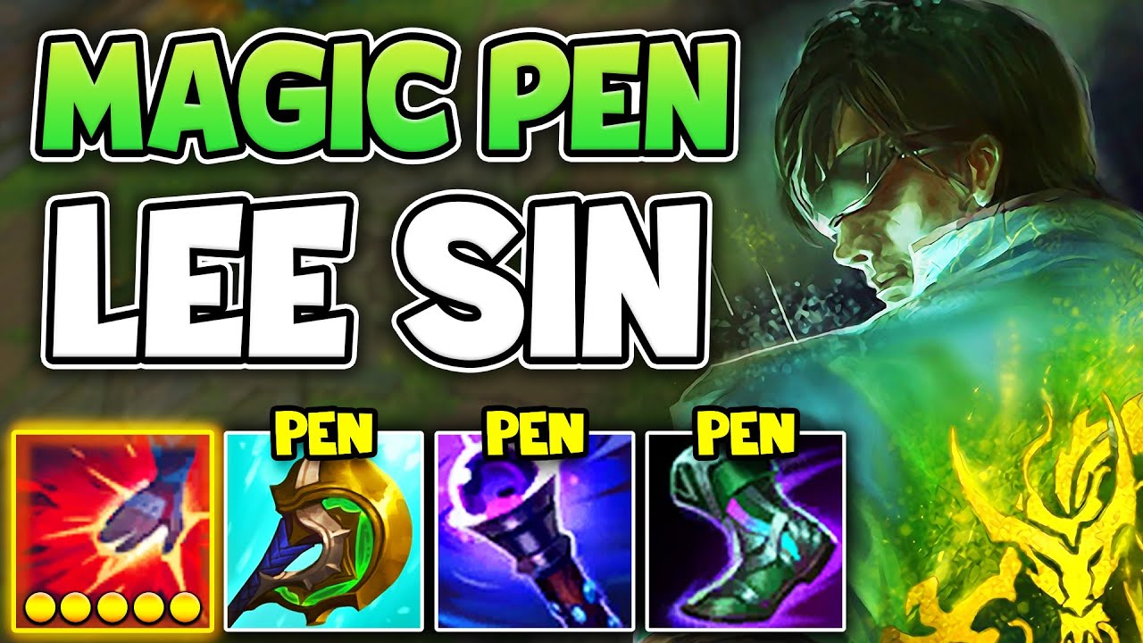 I TURNED LEE SIN INTO A MAGIC DAMAGE WIZARD! (MAX E, STACK MAGIC PEN ...