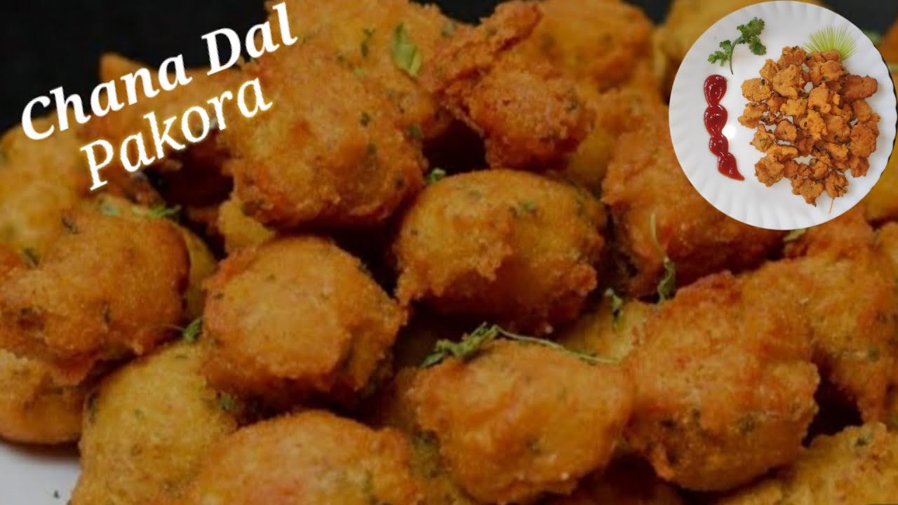 Crispy Chana Dal Pakora Recipe | Kolkata Famous Street Food Daler Bora ...