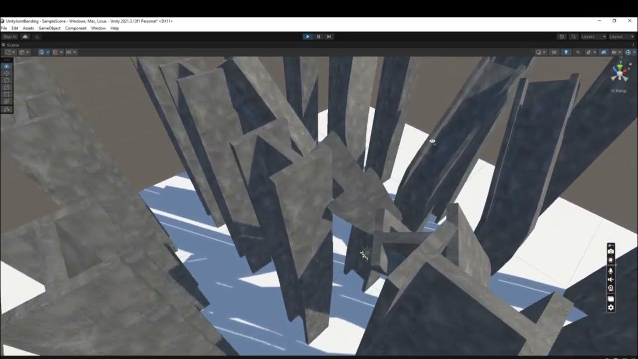 Metal bending physics using joints in Unity - YouTube