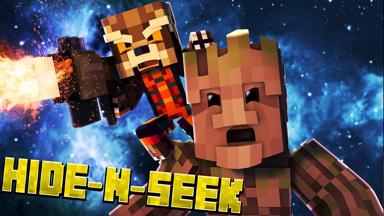 ROCKET RACCOON! Minecraft Guardians of the Galaxy HIDE N SEEK - YouTube