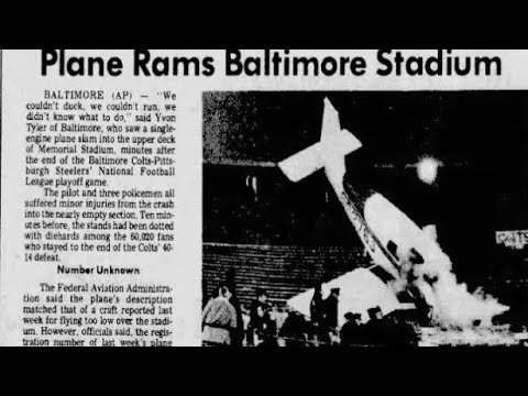 Plane Crashes Into Memorial Stadium | Baltimore City | (1976) # ...