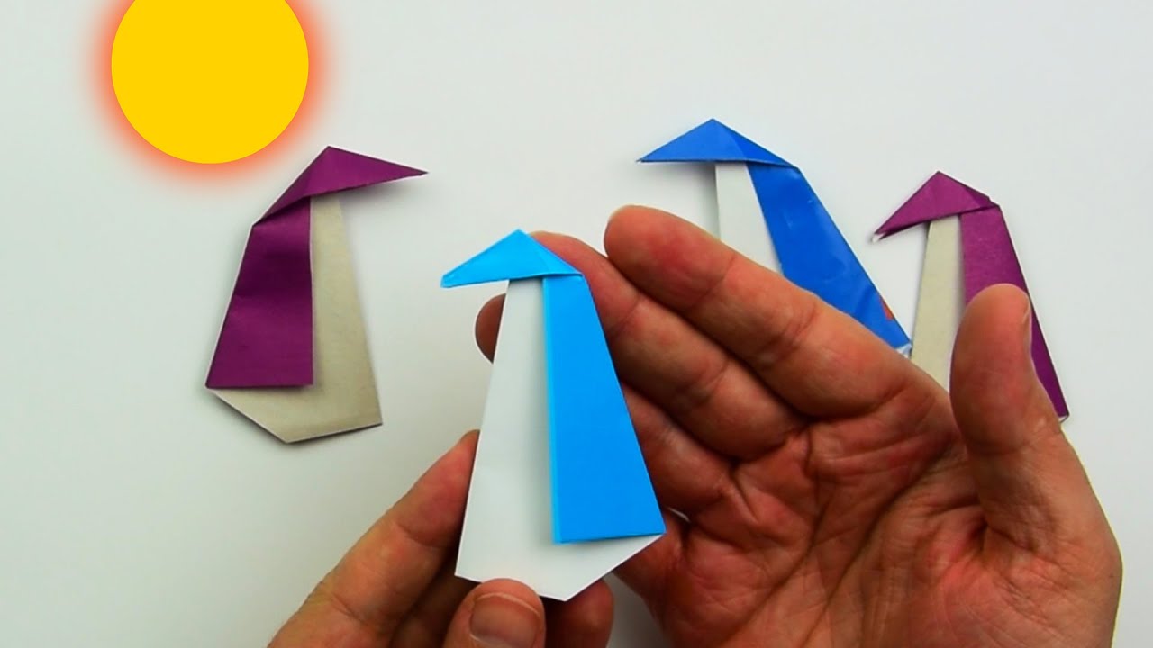 How To Make A Paper Penguin Origami Easy YouTube How To Make A Paper Penguin Origami Easy YouTube