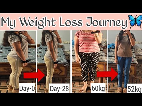 My Weight Loss Journey | How went from 60kg to 52kg in a month | Full Day Diet Workout|Glow ...
