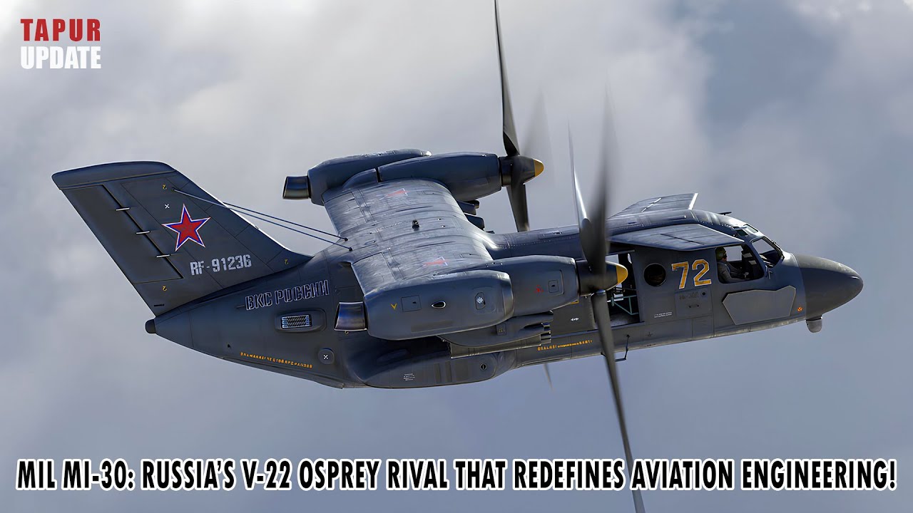 The Brilliant Russian V-22 Helicopter Mil Mi-30 !! A Marvel of Aviation ...