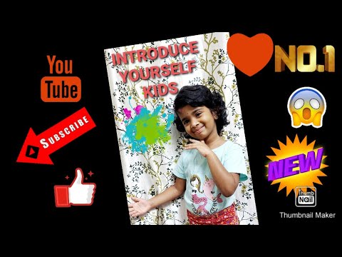 Self Introduction for Kids in English -Speech on Myself for Kids-Essay ...