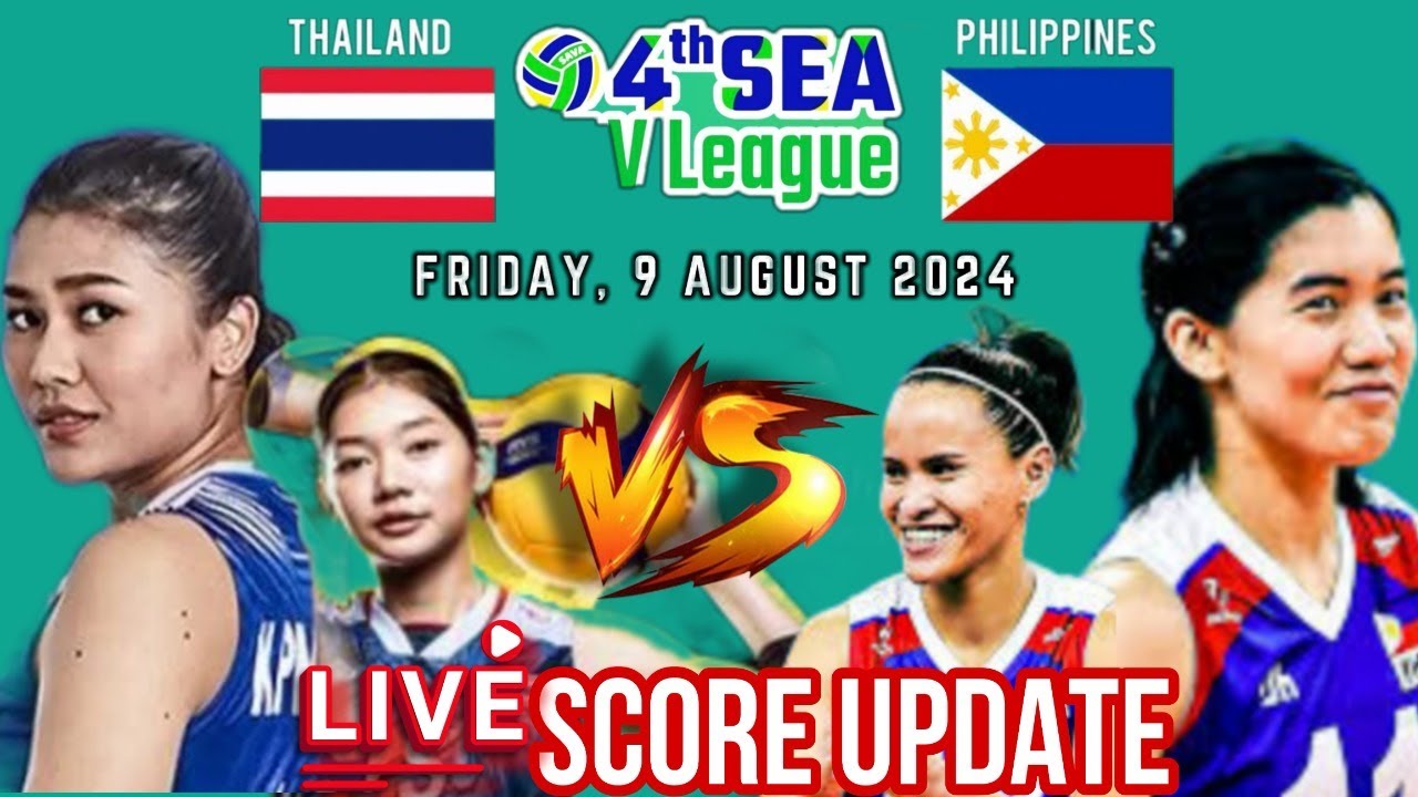 LIVE SCORE UPDATE 4TH SEA VLEAGUE 2024 | ALAS PH🇵🇭 vs THAILAND 🇨🇷 ROUND ...