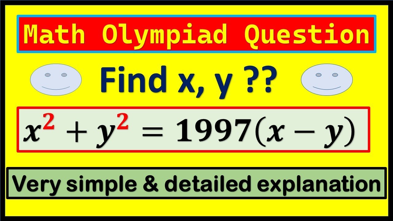 Find x & y || math olympiad question || viral math problems - YouTube