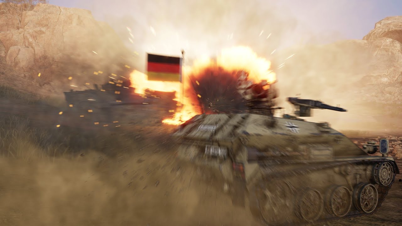 World of Tanks || Wiesel 1A1 TOW on Kasserine - Platoon Gameplay - YouTube