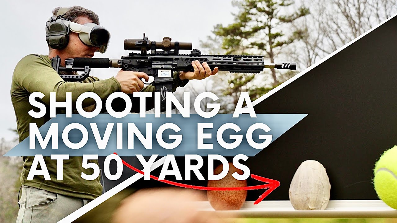 Rifle Trick Shot • How To Hit A Moving Egg At 50 yards - YouTube