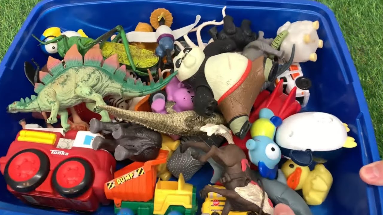 Toy Box Surprise! Animals, Cars & Bugs for Kids to Learn & Play - YouTube