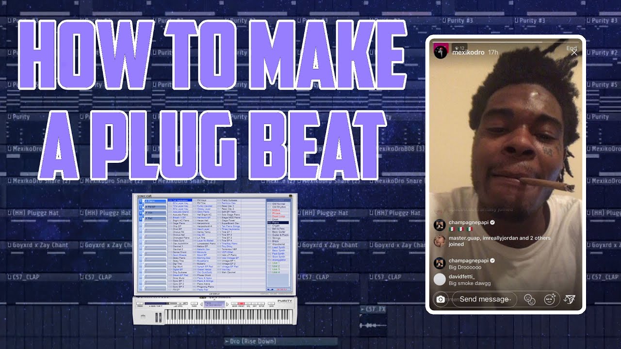 HOW TO MAKE A PLUGG BEAT 🔥 | MexikoDro & StoopidXool Tutorial Fl Studio 2019 - YouTube